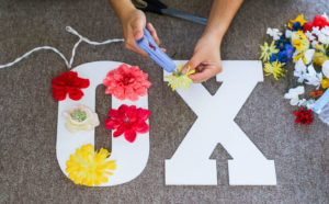 Flower Letter DIY - Sincerely Katerina