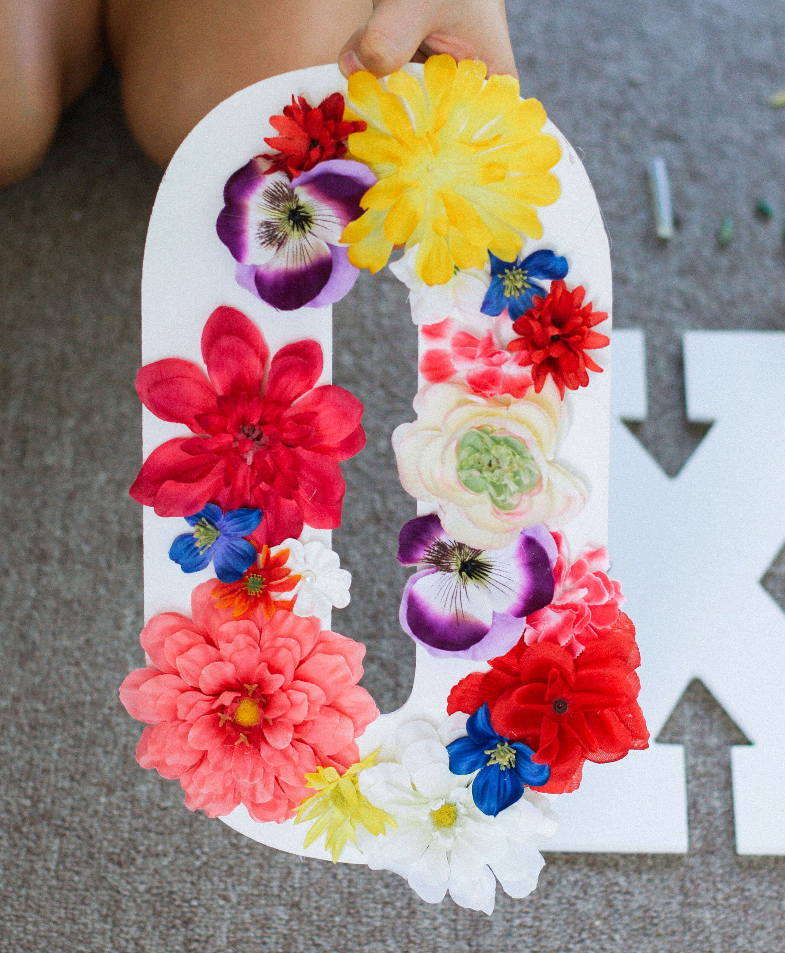 Flower Letter DIY - Sincerely Katerina